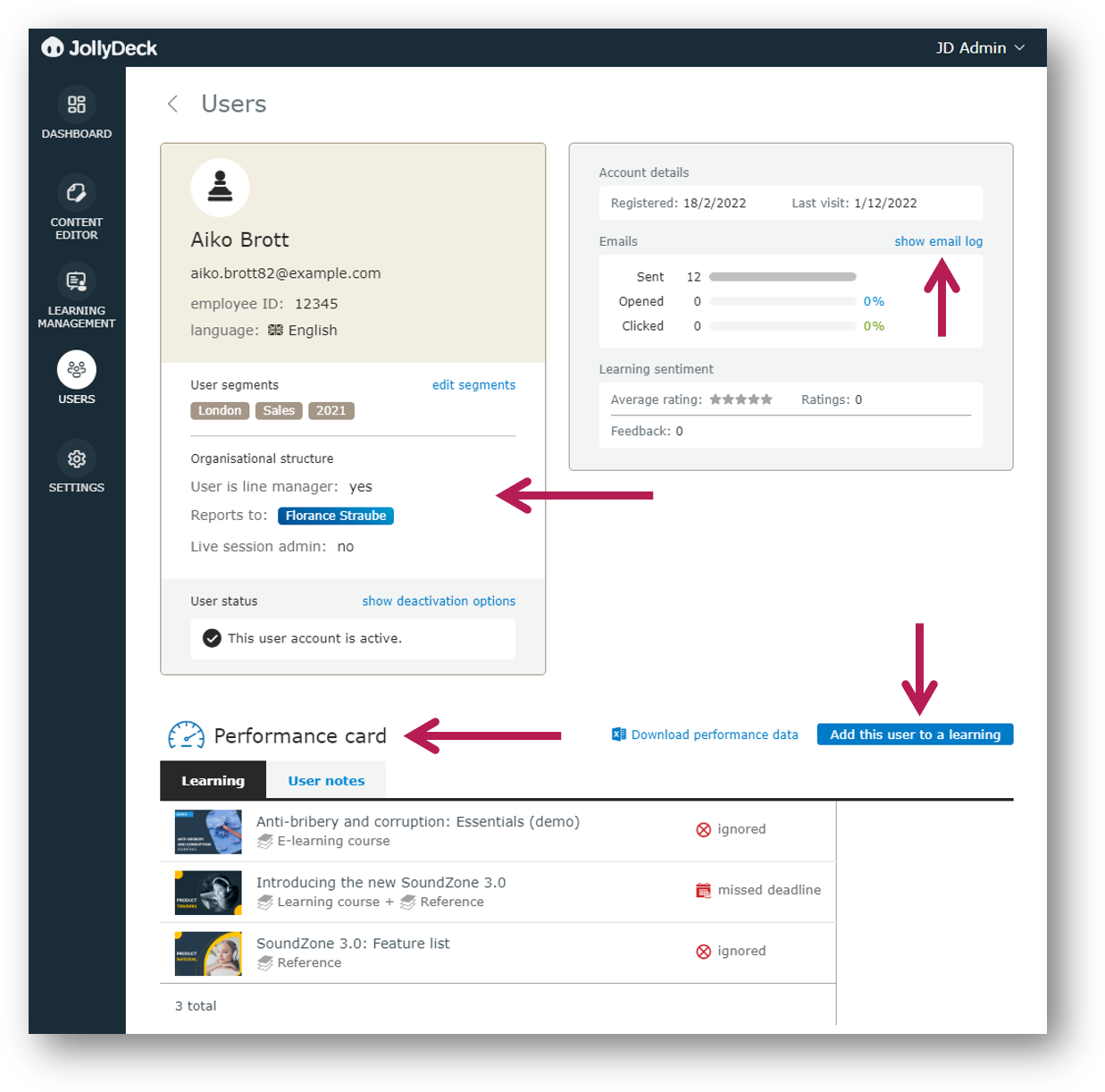 How do I create a new JollyDeck User?