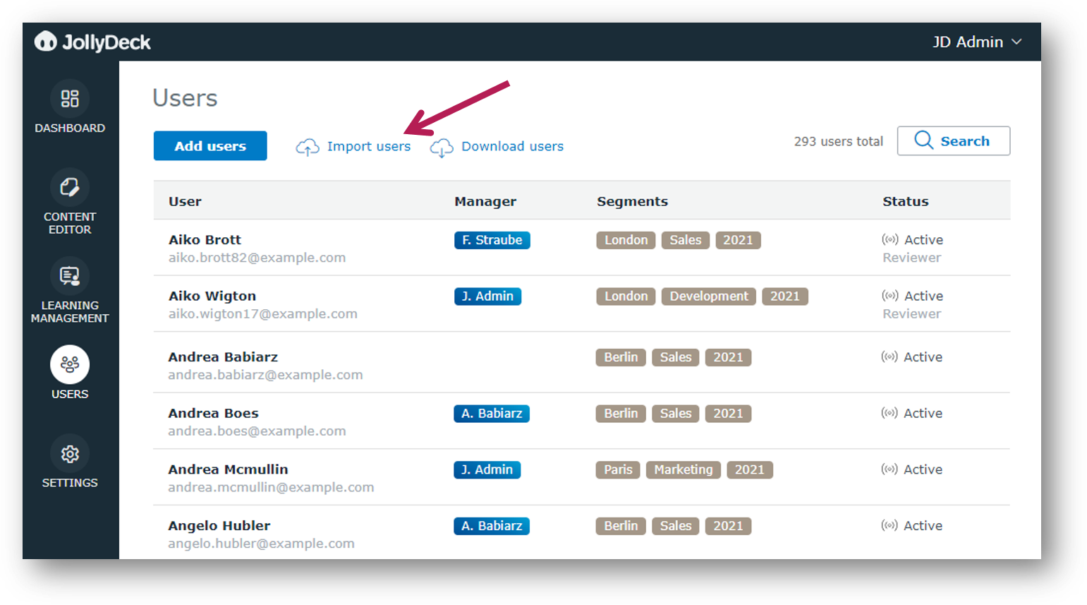 Bulk User Management