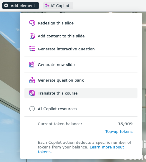 One-click course translation now available in JollyDeck Create